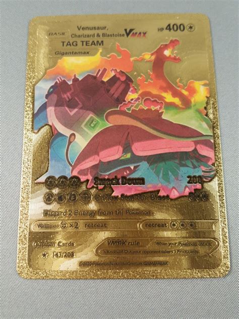 Mavin Venusaur Charizard Blastoise VMAX Tag Team Gigantamax Gold