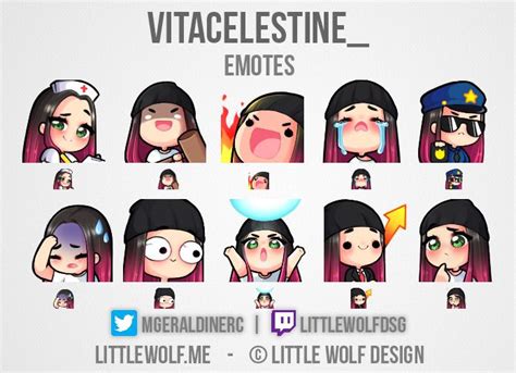 Portfolio Custom Emotes Custom Twitch Graphics Channel Art In