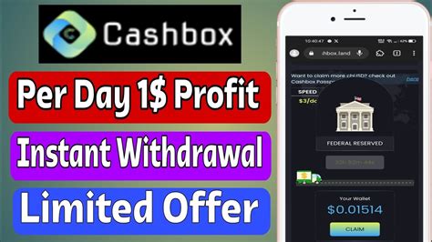 Cashbox New Instant Airdrop Today Per Day 1 Profit New Airdrop