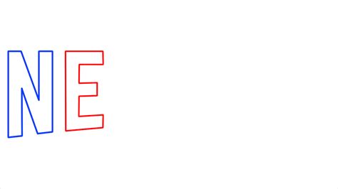 How To Draw Netflix Step By Step Easy Phase