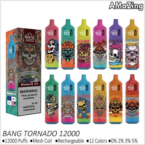 Puff 12K Authentic Bang Tornado Box 12000 Puffs Disposable Vape Mesh