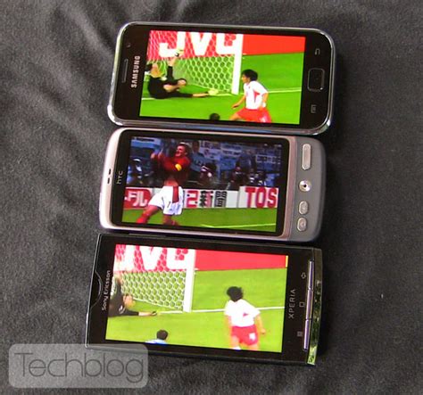 Samsung Galaxy S Vs Htc Desire Vs Sony Ericsson Xperia X Super