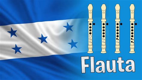 Himno Nacional de Honduras en Flauta Dulce Con NOTAS Animadas Fáciles