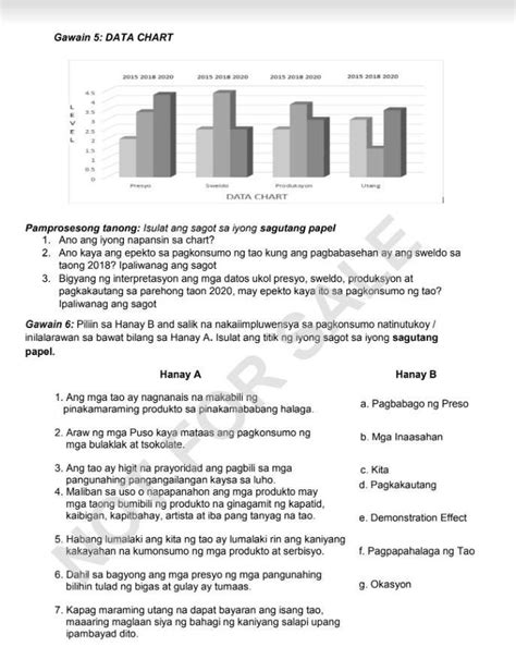 Gawain 5 Data Chart Brainly Ph