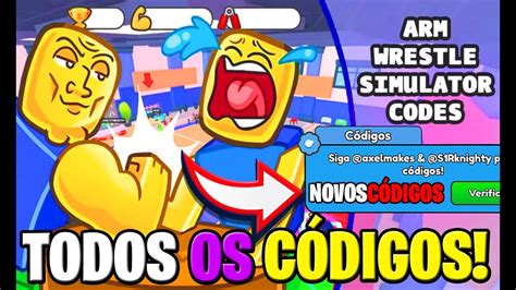 Melhores C Digos Do Arm Wrestle Simulator Roblox Youtube