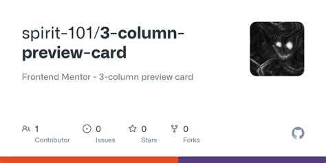 github spirit 101 3 column preview card frontend mentor 3 column preview card