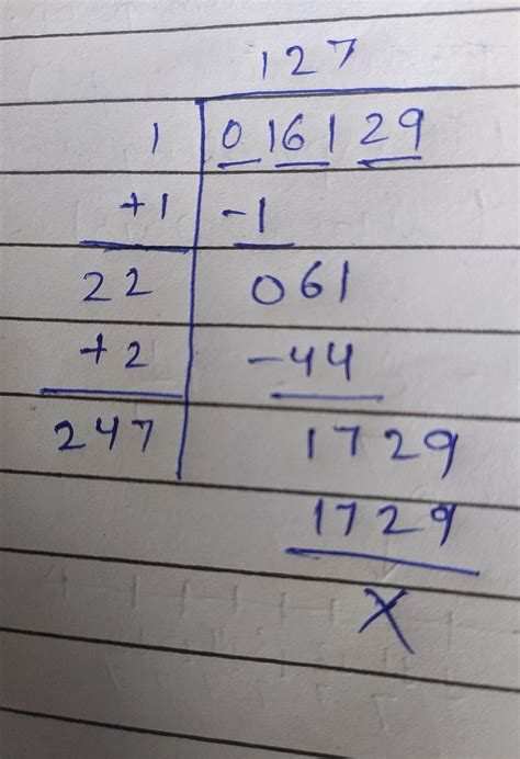 Use Long Division Method To Find The Square Root Of The Following