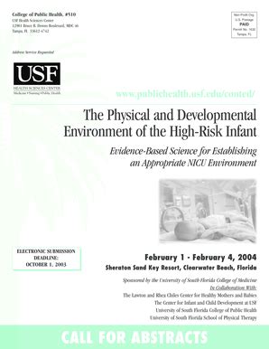 Fillable Online Cme Hsc Usf The Physical And Developmental Environment