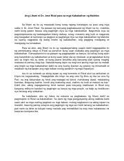 Ang Liham Ni Dr Jose Rizal Para Sa Mga Kababaihan Ng Malolos 03 Docx