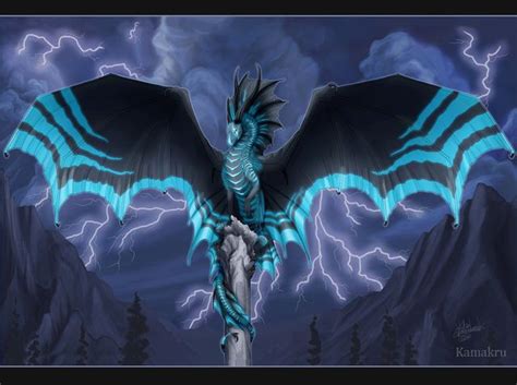 How To Draw Lightning Dragon Draw Easy