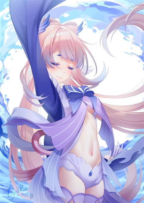 Sangonomiya Kokomi Genshin Impact Drawn By Lightria Danbooru