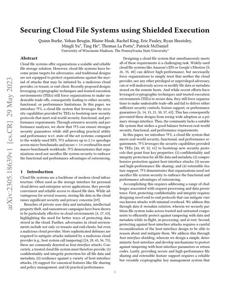pdf securing cloud file systems using shielded execution