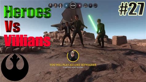 Star Wars Battlefront Heroes Vs Villians Youtube