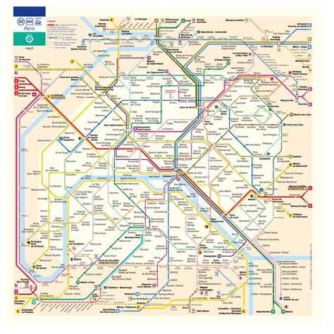 Plan Métro Paris Plan des stations et lignes du métro