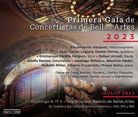 Concertistas De Bellas Artes Primera Gala Inba Instituto Nacional