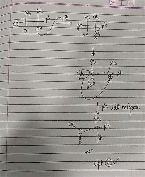 Find Out Major Product Of Following Reaction CH CH Ph P H Come H SO