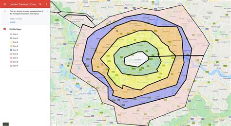 Transport Zones London Map Transport Informations Lane