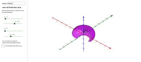 surface plotter in spherical coordinates geogebra