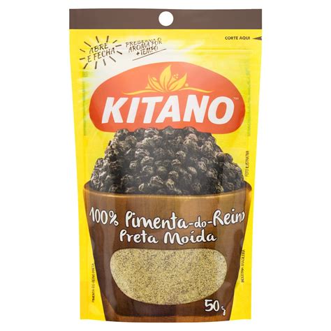 Pimenta do Reino Preta em Pó KITANO Pacote 50g Pão de Açúcar