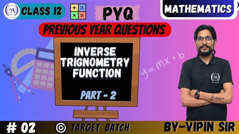 Pyq Inverse Trigonometry Functions Previous Year Questions