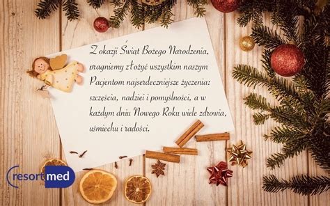 Życzenia Bożonarodzeniowe Przychodnia Resortmed Zamość