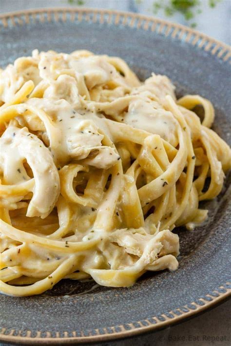 Skinny Chicken Fettuccine Alfredo Recipe