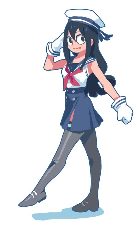 The Big Imageboard Tbib 1girl Asui Tsuyu Black Hair Boku No Hero Academia Breasts Gloves
