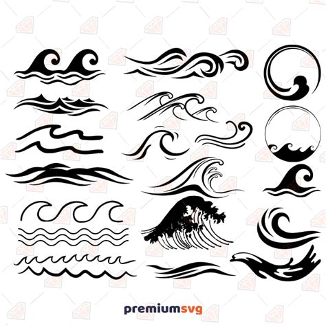 Eps Ocean Waves Svg Wave Svg Ai Wave Clipart Wave Vector Wave Svg