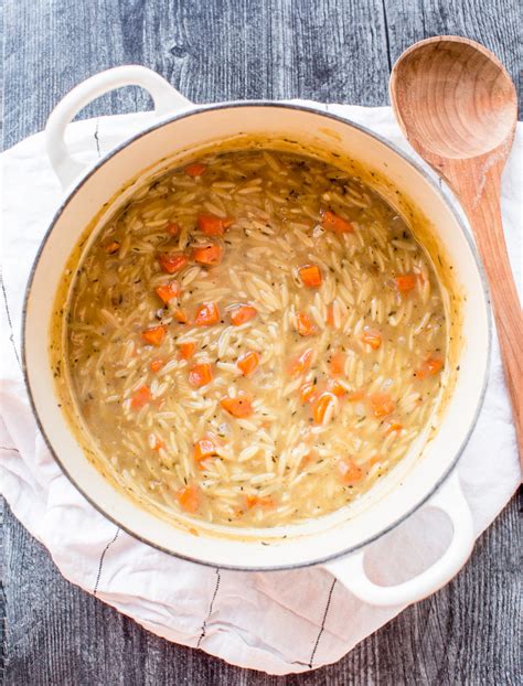 Creamy Chicken Orzo Soup Smells Like Home