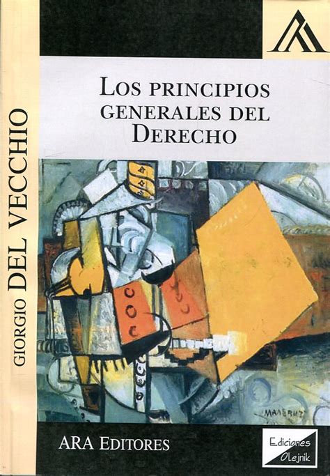 Libro Los Principios Generales Del Derecho Vecchio