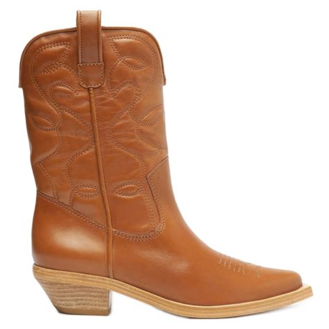 Bota Western Cano Médio Couro Schutz Marrom