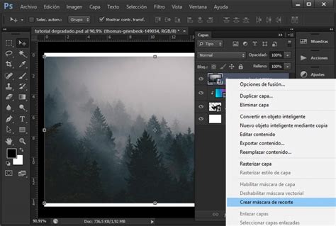 Máscara de recorte en Photoshop qué es y cómo funciona