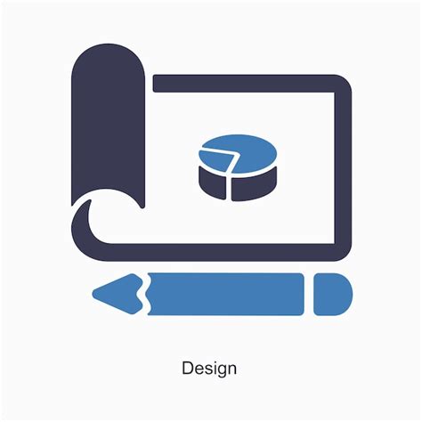 Concepto de icono de diseño y diseño creativo Vector Premium