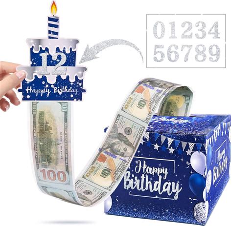 Amazon Birthday Money Box For Cash Gift Pull Happy Birthday Money