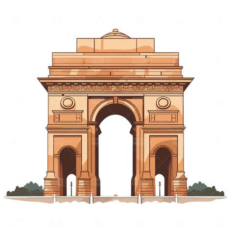 India Gate Illustration Png Photo Pngfile Net Free Png