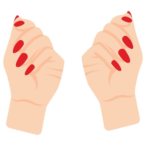 manicura que puede editar o modificar fácilmente 16772620 Vector en
