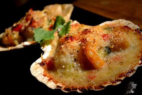 Coquilles Saint Jacques Gratinées Coquille Saint Jacques Fish And