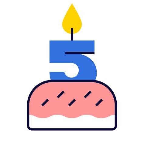 Five Generic Fill Lineal Icon