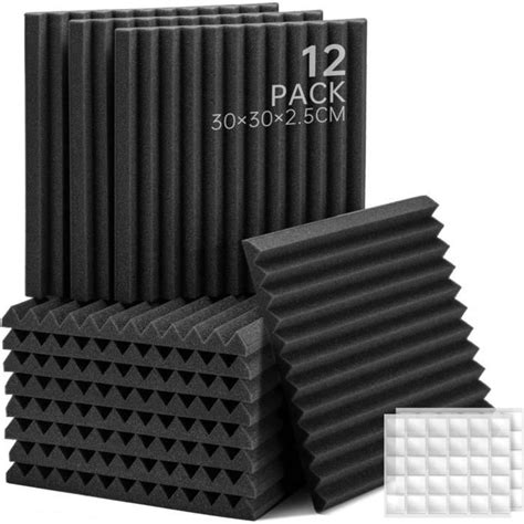 Mousse Acoustique Autocollante Lot De Panneaux De Mousse Anti Bruit