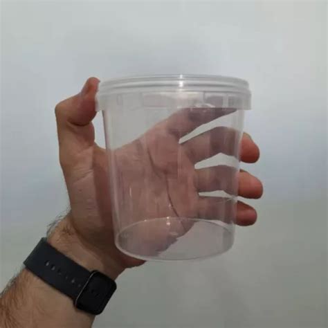 Pote Redondo 500ml Lacre Freezer Microondas 100 Unidade
