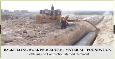 Backfilling Work Procedure Material Foundation