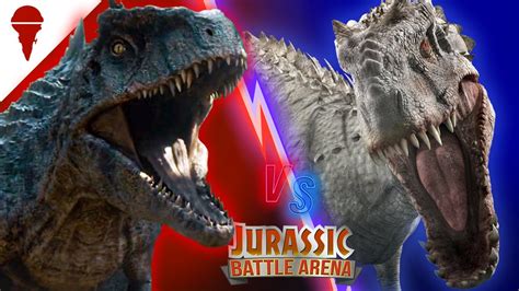 Indominus Rex Vs Giganotosaurus Jurassic Battle Arena 2 YouTube