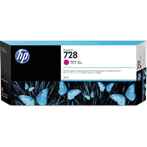 HP 728 Magenta DesignJet Ink Cartridge 300ml F9K16A B H Photo