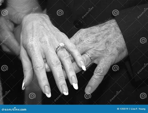 Mature Wedding Hands Stock Image Image Of Finding Newlywed 135519