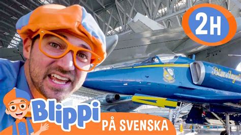 Blippi lär sig om flygplan på Flygmuseet BlippiSvenska Pedagogiska