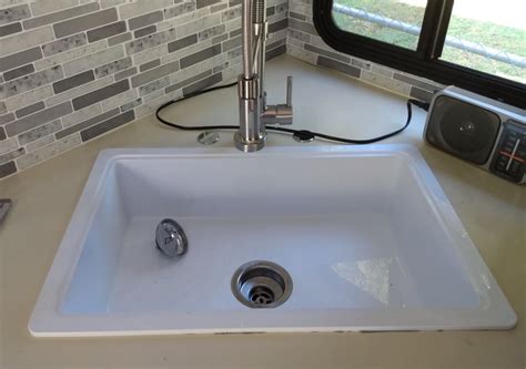 Better Bath Rv Kitchen Sink Single Bowl Long X Wide White