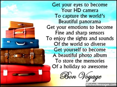 Bon Voyage Poems WishesMessages