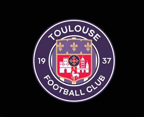 Toulouse FC Club Symbol Logo Ligue 1 Football French Abstract Design