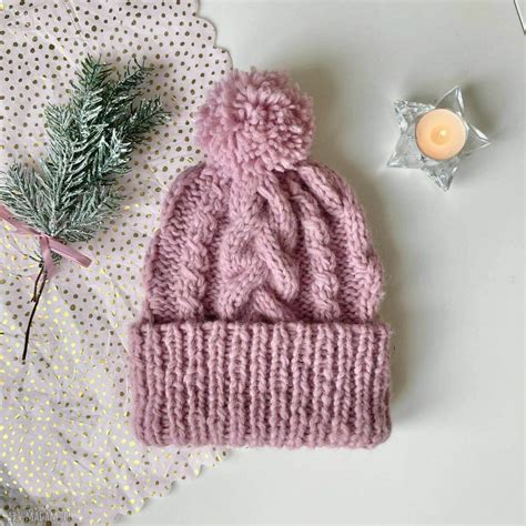 oryginalne czapki ręczne wykonanie z pomponem S G ღ art Madam pl