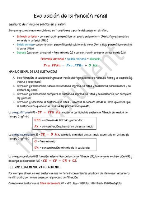 TP3 Evaluación de la función renal Fmedstudent uDocz